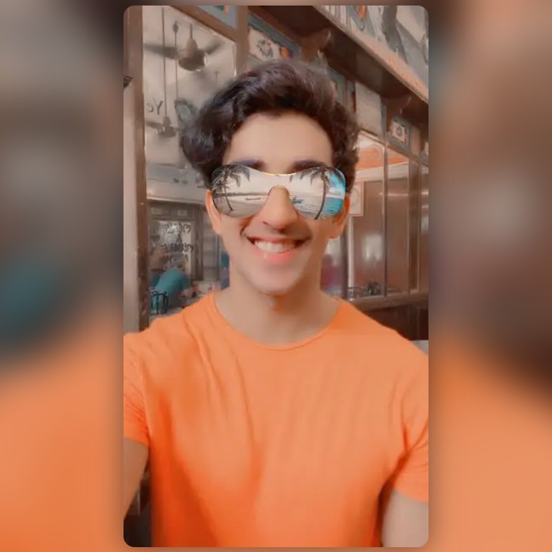 Mirrored Beach Sunglasses Lens by Snapchat - Snapchat Lenses and Filters