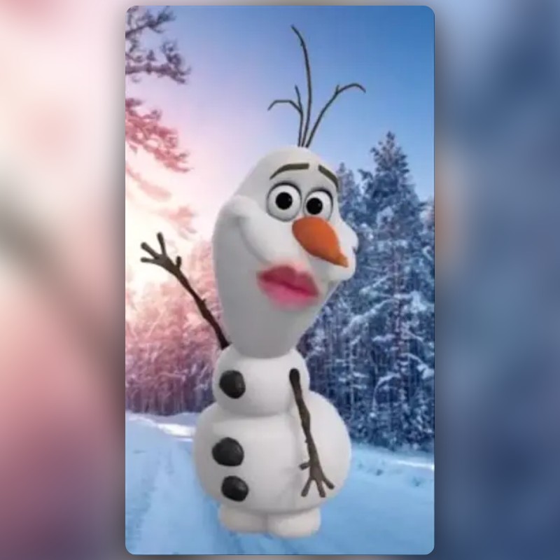 Olaf Elsa Fun Talk Filter by Sunny Bahadurpuria🎥 | Snapchat Lenses