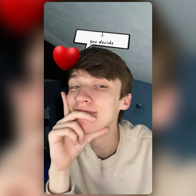 Spoken Heart Lens by chad :) - Snapchat Lenses and Filters