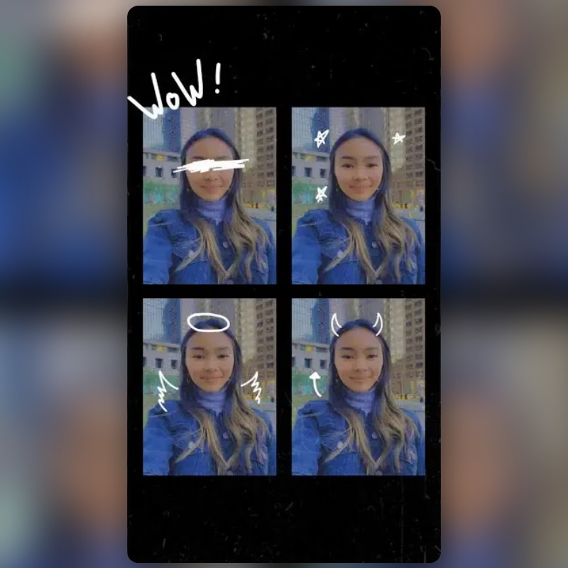 Angel & Demon Collage Lens by Snapchat - Snapchat Lenses and Filters