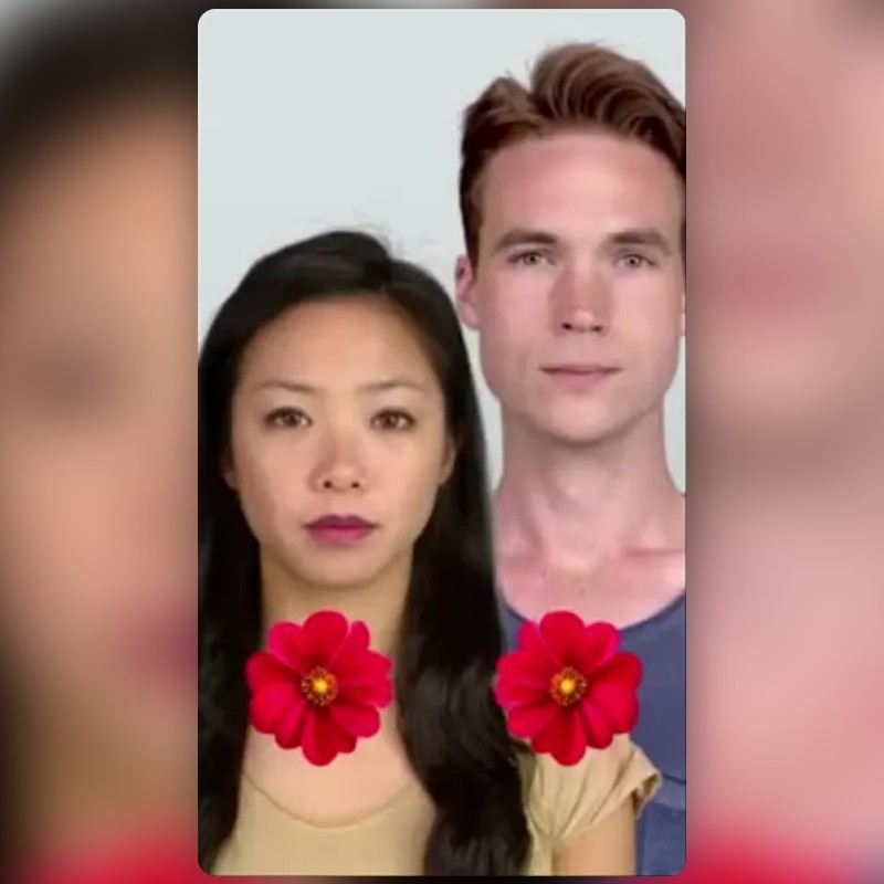 เลนส์ blooming red สร้างโดย Grace Angela - เลนส์และฟิลเตอร์ Snapchat