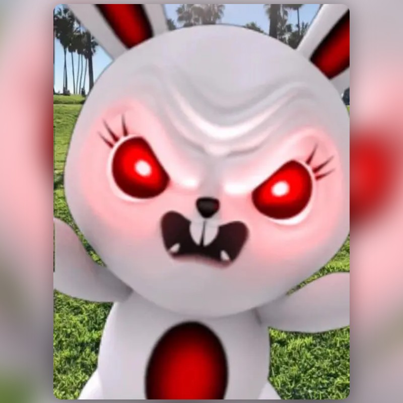 Scary Rabbit Lens by Snapchat - Snapchat Lenses and Filters
