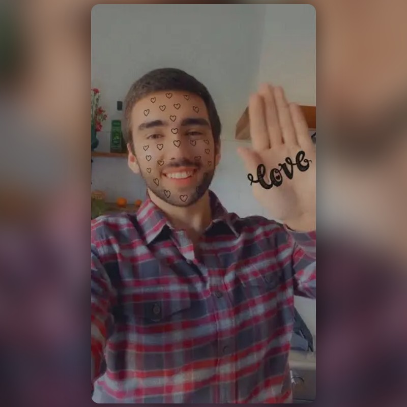 Hearts & Love Filter by Snapchat | Snapchat Lenses