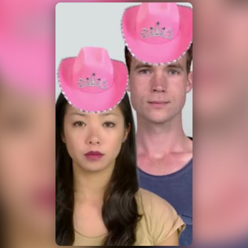 Pink Cowgirl Hat Lens By Brikke Snapchat Lenses And Filters