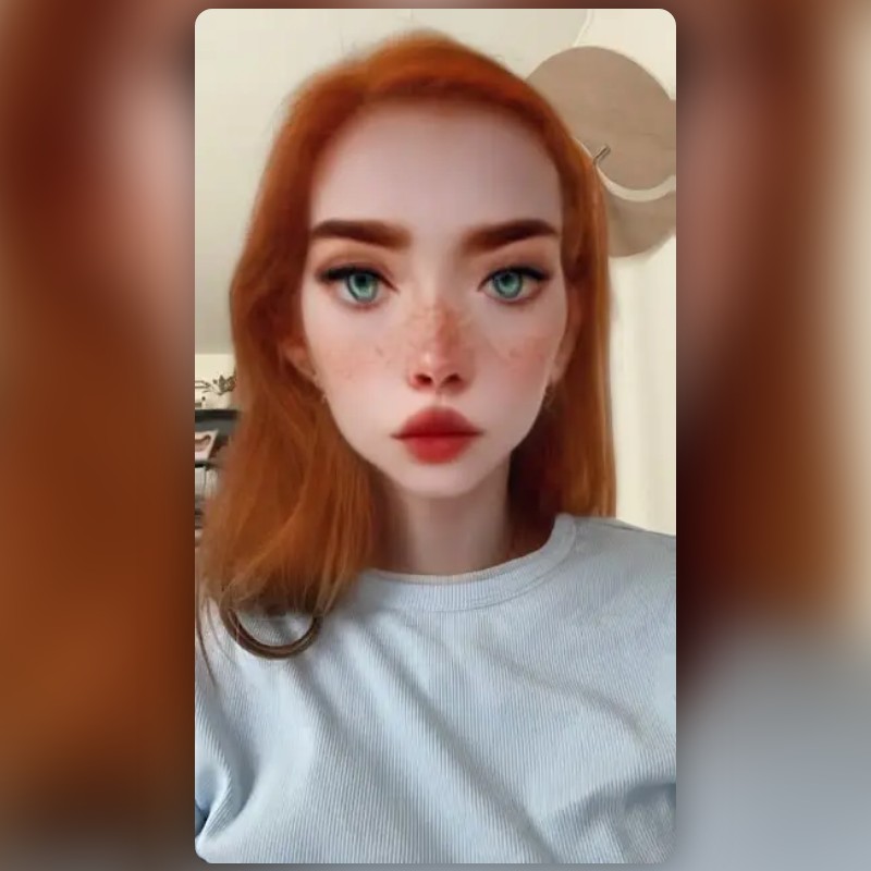 Red Hair Cartoon 2 Lens by Snapchat - Snapchat Lenses and Filters