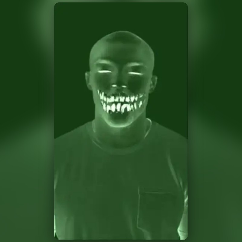 Creepy Smile Lens by Mario Green - Snapchat Lenses and Filters