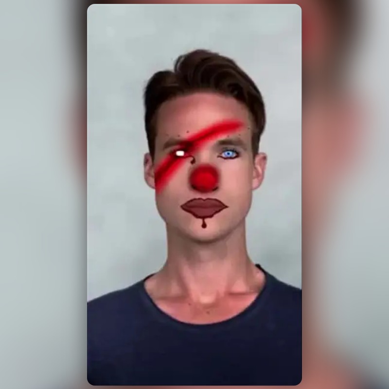 Creepy Clown Filter by 🌙 Para Dox | Snapchat Lenses