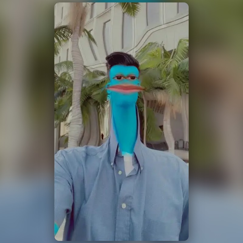 Blue Body Lens by Snapchat - Snapchat Lenses and Filters