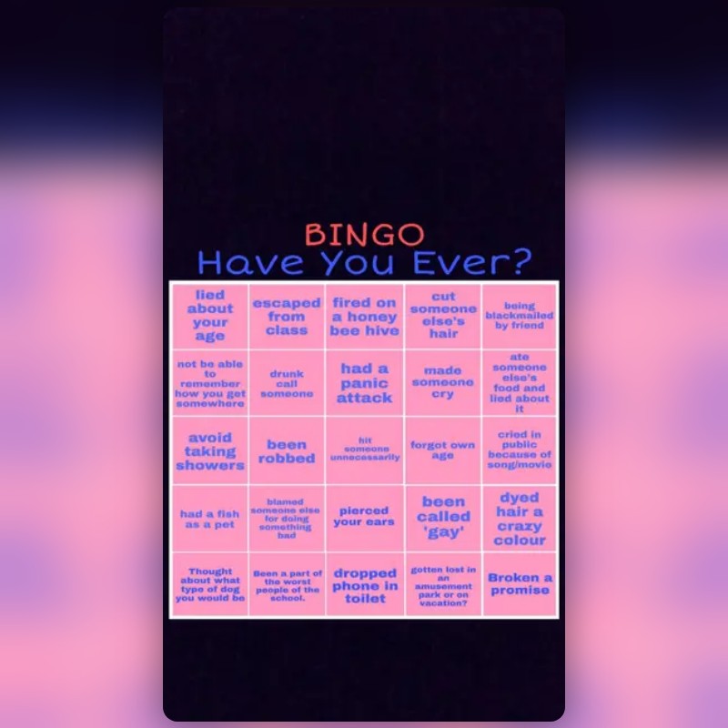 bingo have u ever Lens by Deepak sharma - Snapchat Lenses and Filters