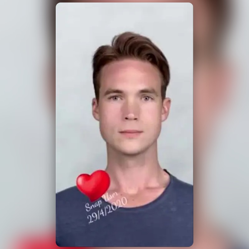 Heart With User Filter by SYS80 | Snapchat Lenses
