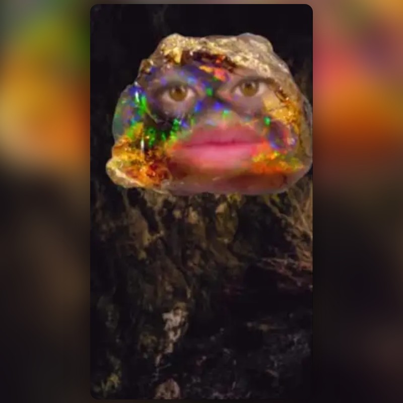 Opal Stone Face Lens by Danielle Grace - Snapchat Lenses and Filters