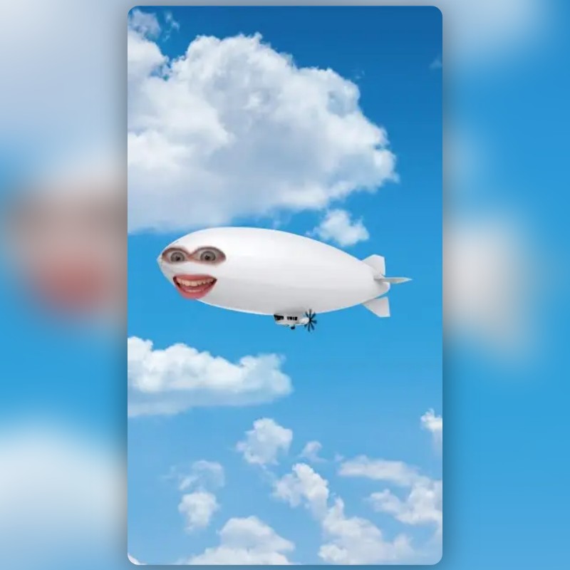 Flying Blimp Lens by Snapchat - Snapchat Lenses and Filters