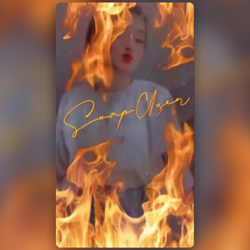 Fire Signature Lens by Sunny Bahadurpuria🎥 - Snapchat Lenses and Filters