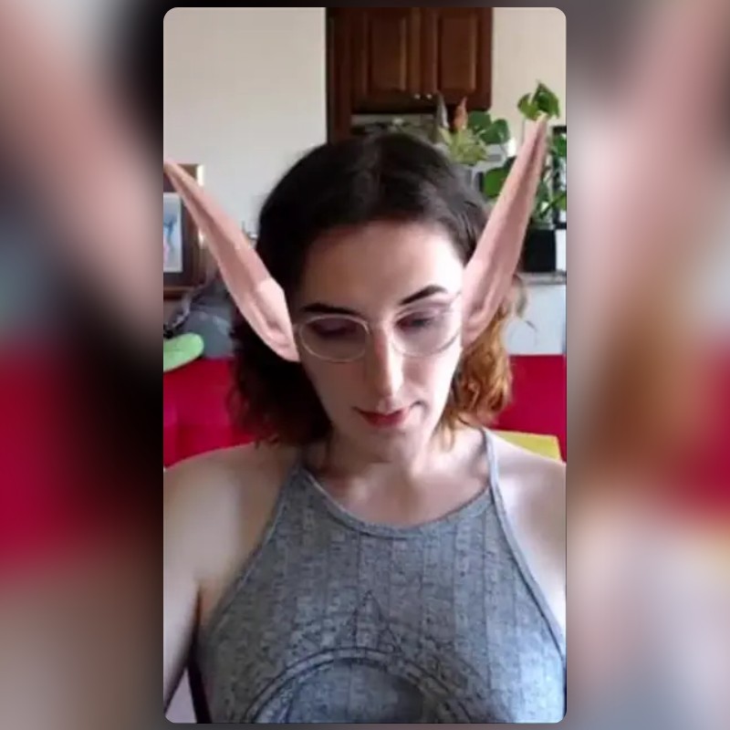 Embers Elf Ears Lens by Ember Mae - Snapchat Lenses and Filters