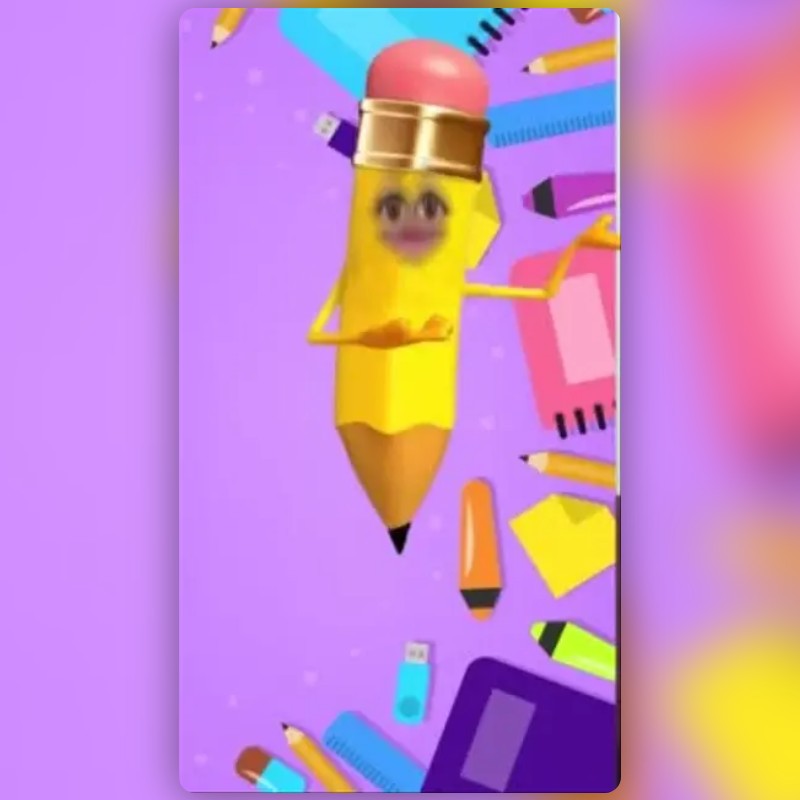 Pencil Face Lens by Anastasia Berliana - Snapchat Lenses and Filters