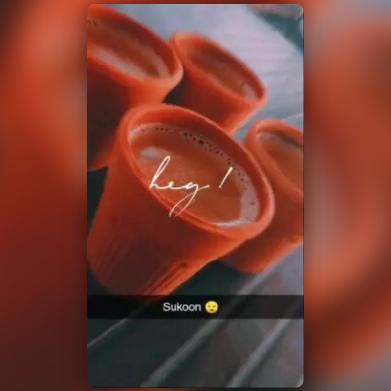 chai \ tea Filter by Jitu | Snapchat Lenses
