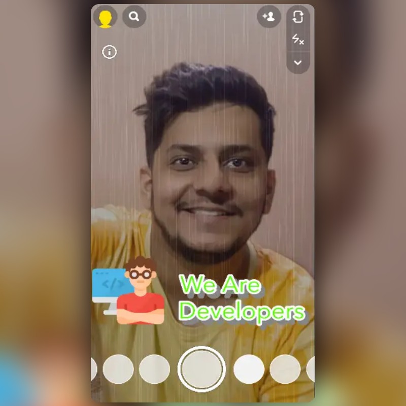 เลนส์ Rain WeAreDevelope สร้างโดย Dishant Kapoor - เลนส์และฟิลเตอร์ Snapchat