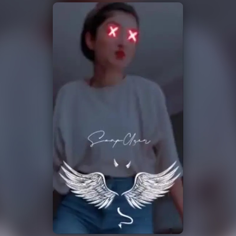 Name Devil Eyes Lens by Sunny Bahadurpuria🎥 - Snapchat Lenses and Filters