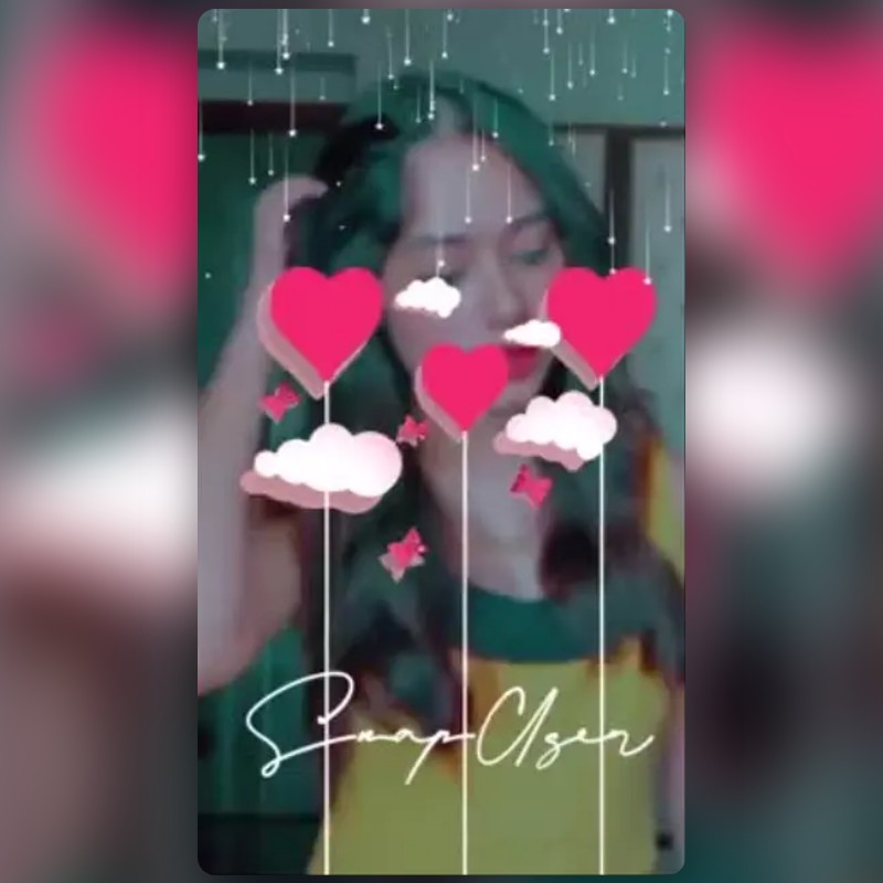 Cute Love Streak Lens by Sunny Bahadurpuria🎥 - Snapchat Lenses and Filters