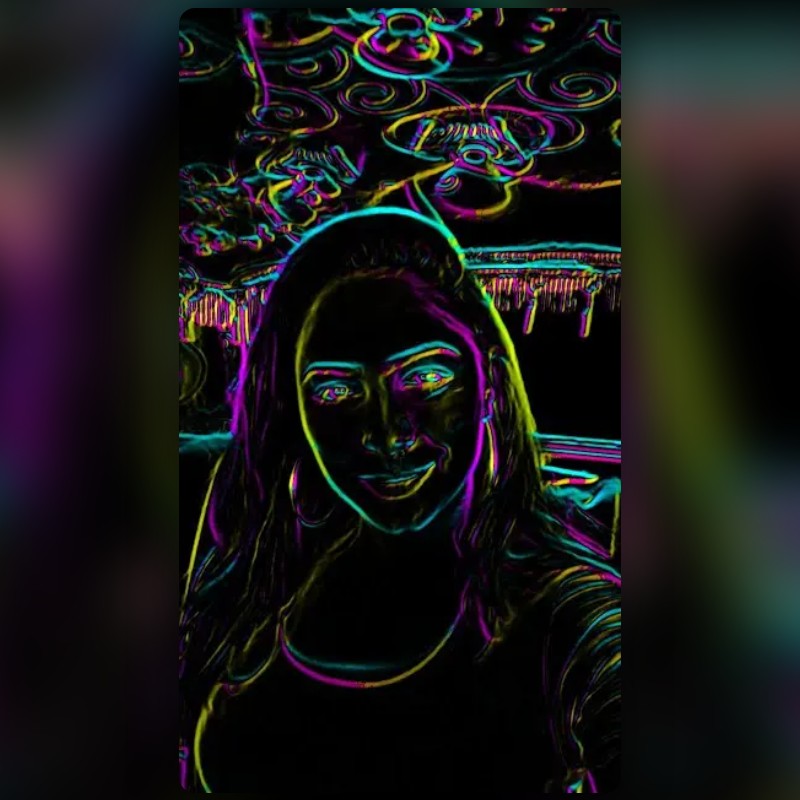 Rainbow Neon Lens by Snapchat - Snapchat Lenses and Filters