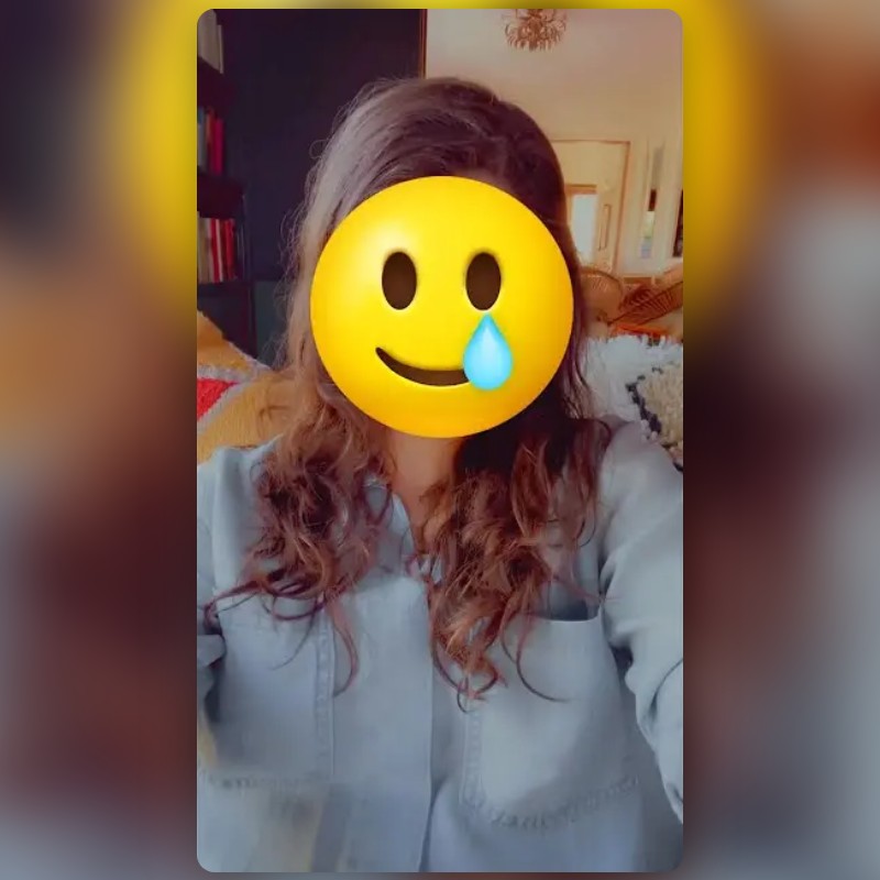 Sad Sticker Lens by Snapchat - Snapchat Lenses and Filters