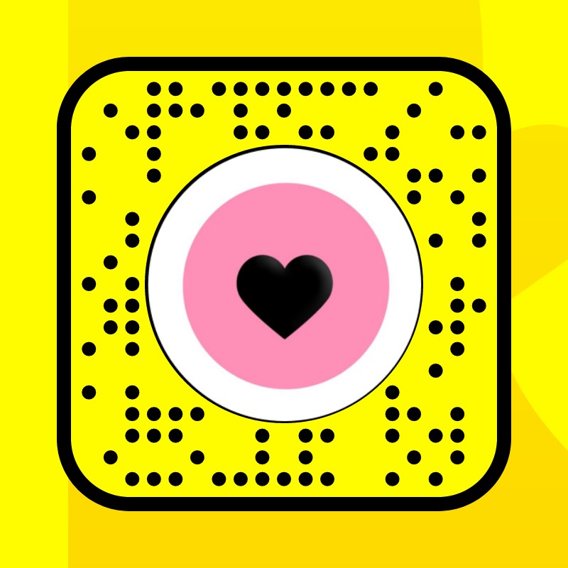 Blushy Black Heart Lens by kaira - Snapchat Lenses and Filters