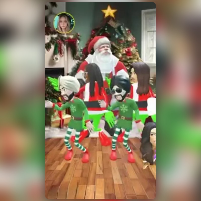 Bitmoji Christmas Lens by Snapchat - Snapchat Lenses and Filters