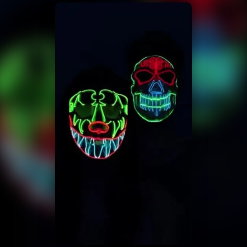Neon clowns Filter by Camila Gómez | Snapchat Lenses