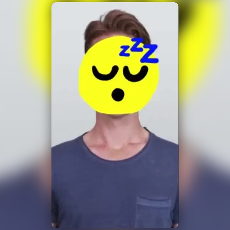sleep emoticon Lens by Chafidha - Snapchat Lenses and Filters
