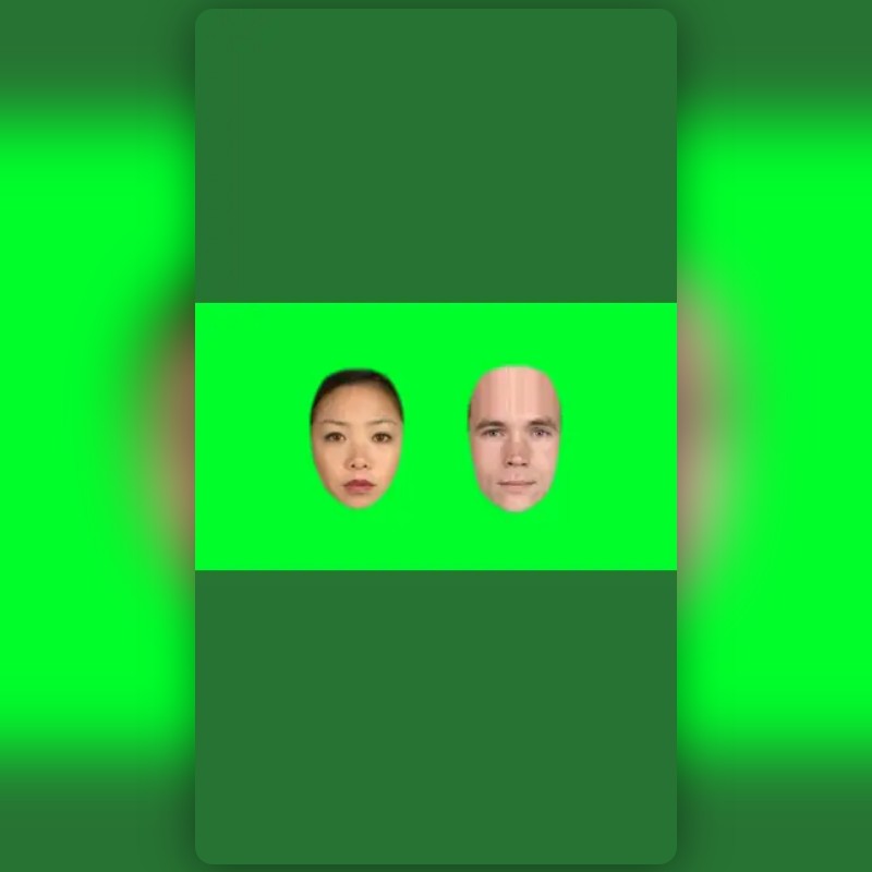 Greenscreen Faces Lens by Artwo - Snapchat Lenses and Filters