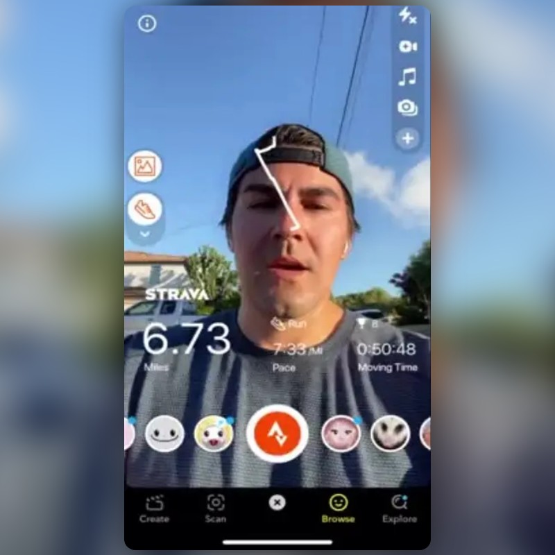 Strava Activity Lens by Strava - Snapchat Lenses and Filters