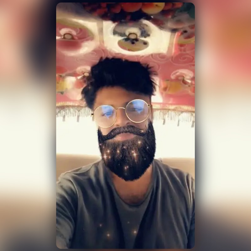 Sparkling Beard Lens by Snapchat - Snapchat Lenses and Filters