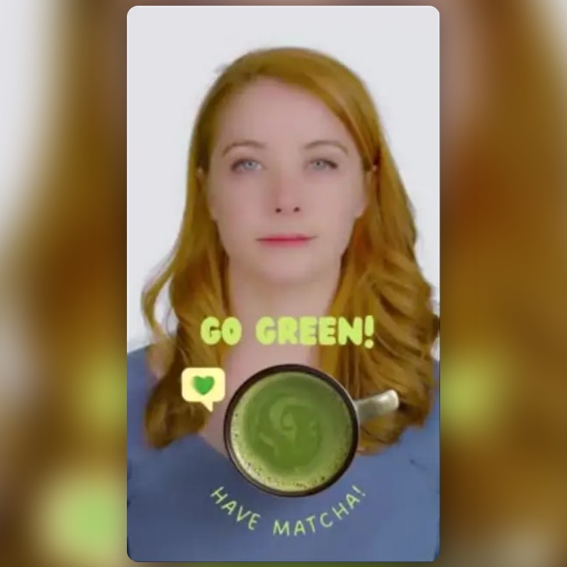 Green Tea Lover Lens by Under 25 Manan - Snapchat Lenses and Filters