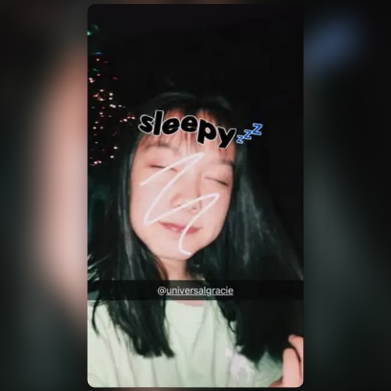 sleepy Filter by lindsey grace | Snapchat Lenses