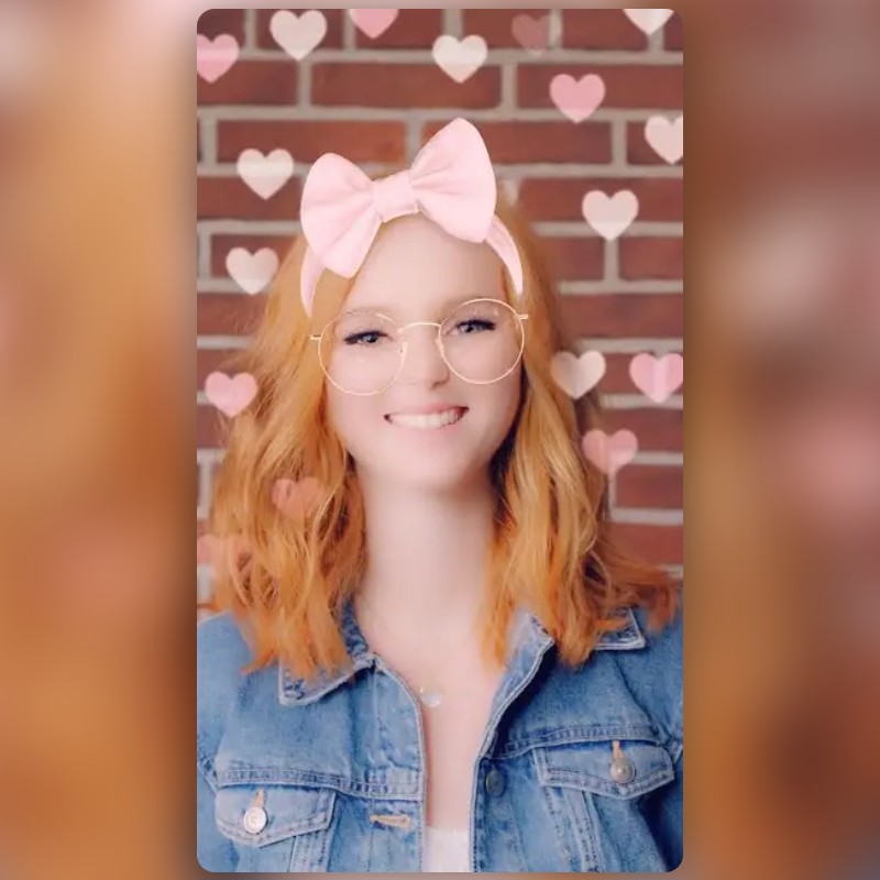 Pink Bow Lens by Snapchat - Snapchat Lenses and Filters