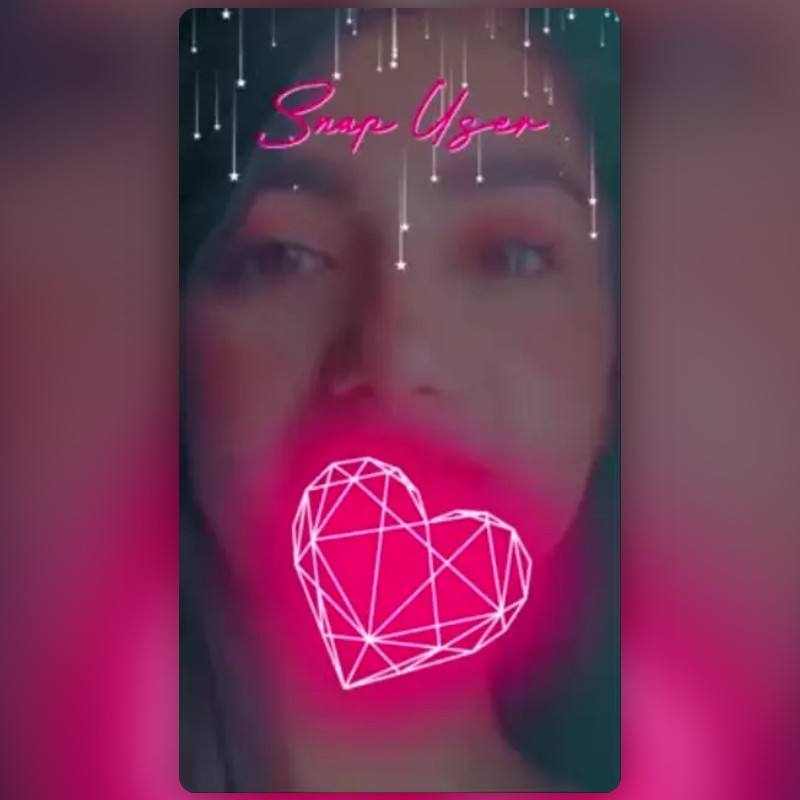 Name Neon Heart Filter by Sunny Bahadurpuria🎥 | Snapchat Lenses