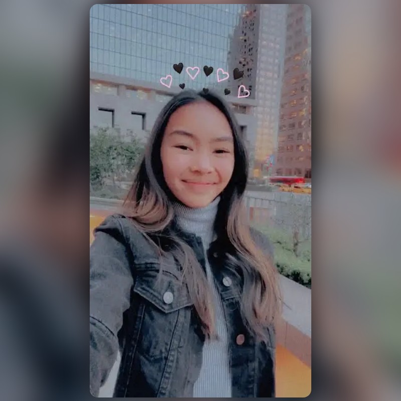 Black & Pink Hearts Filter by Snapchat | Snapchat Lenses