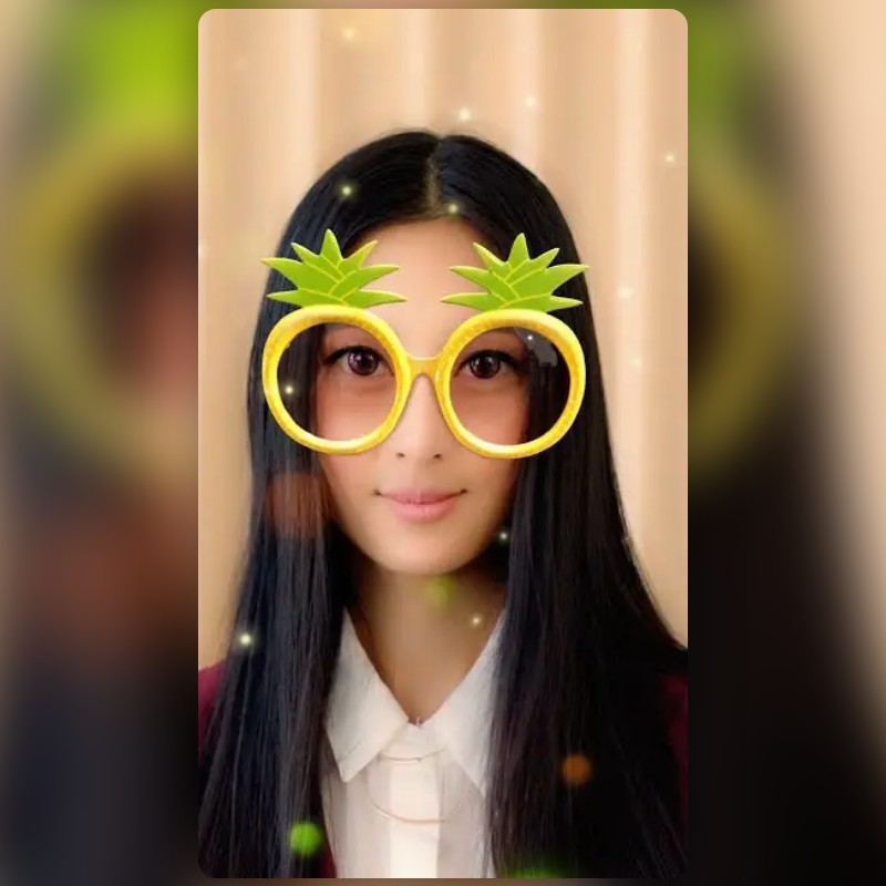 Pineapple Glasses Filter by Snapchat | Snapchat Lenses