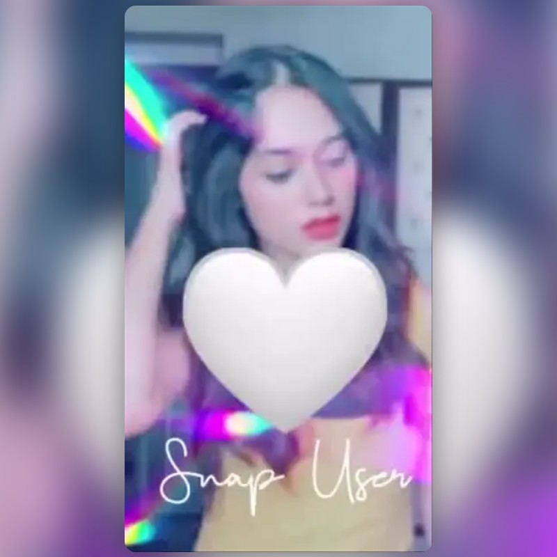 เลนส์ Your Name Heart สร้างโดย Sunny Bahadurpuria🎥 - เลนส์และฟิลเตอร์ Snapchat