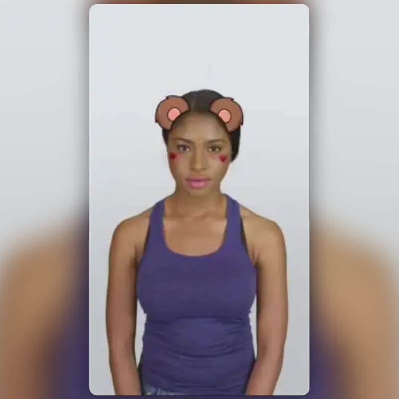 cutesy bear Lens by emma bakker‼️ - Snapchat Lenses and Filters