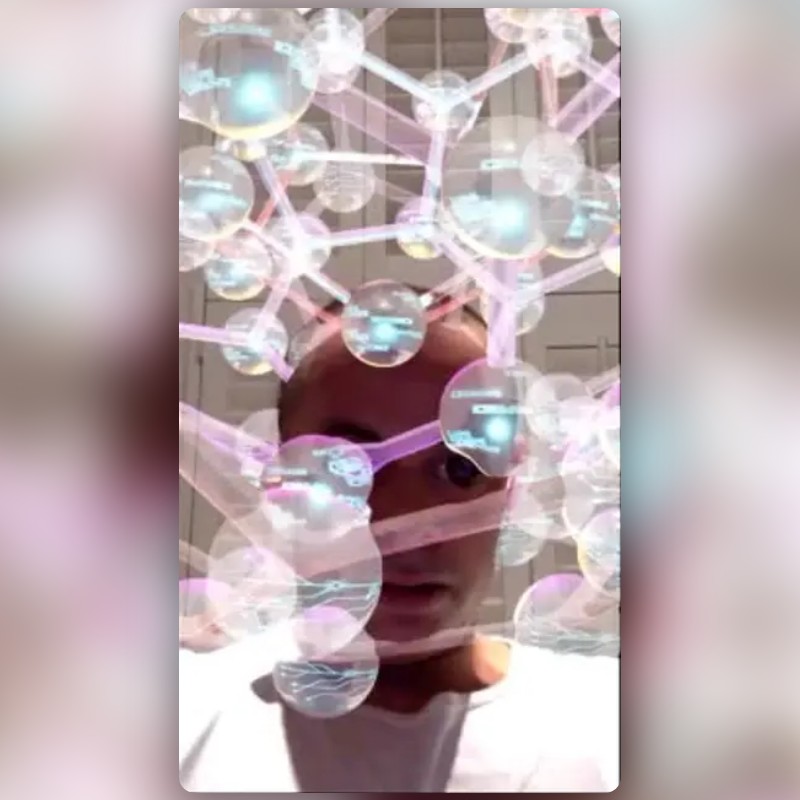Molecule Head Filter by jp pirie | Snapchat Lenses