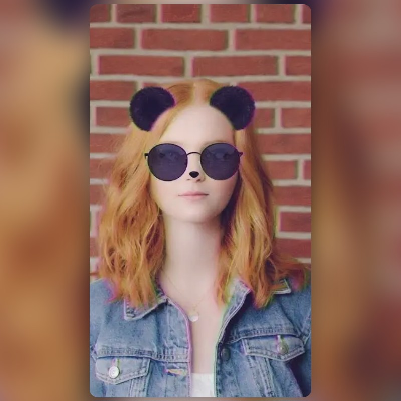 Bear with glasses Lens by Snapchat - Snapchat Lenses and Filters