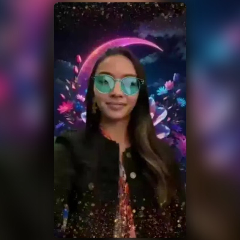 Moon Flower Lens by Gayatri Devi - Snapchat Lenses and Filters