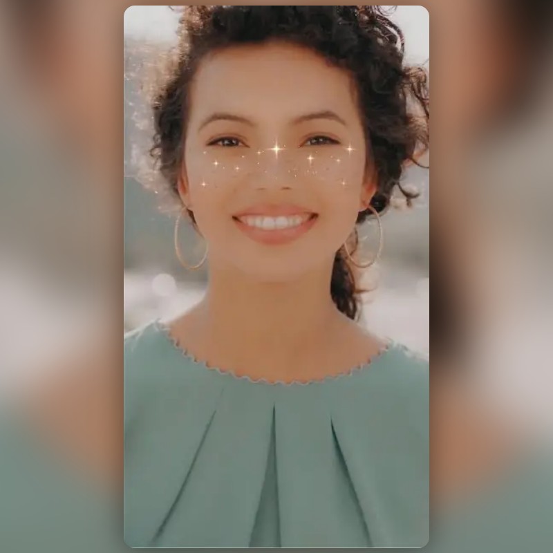 Sparkling Freckles Lens by Snapchat - Snapchat Lenses and Filters