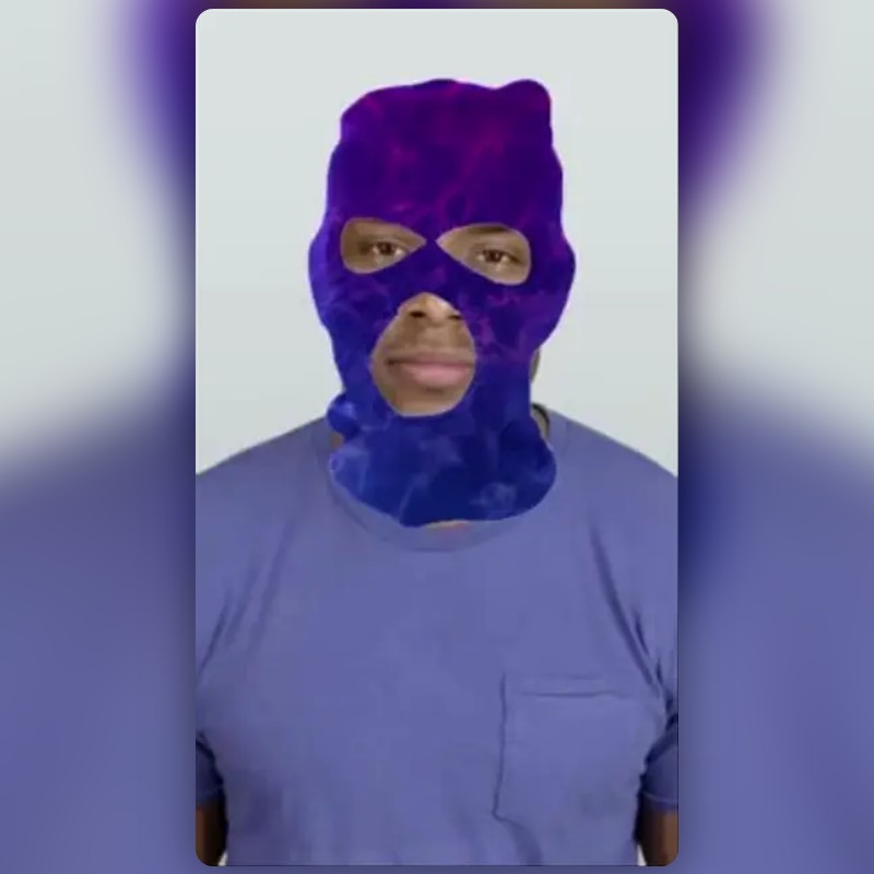 Purple Balaclava Lens by Alziro Adnan - Snapchat Lenses and Filters