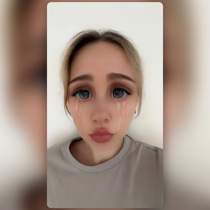 Cartoon Tears Filter by Snapchat | Snapchat Lenses