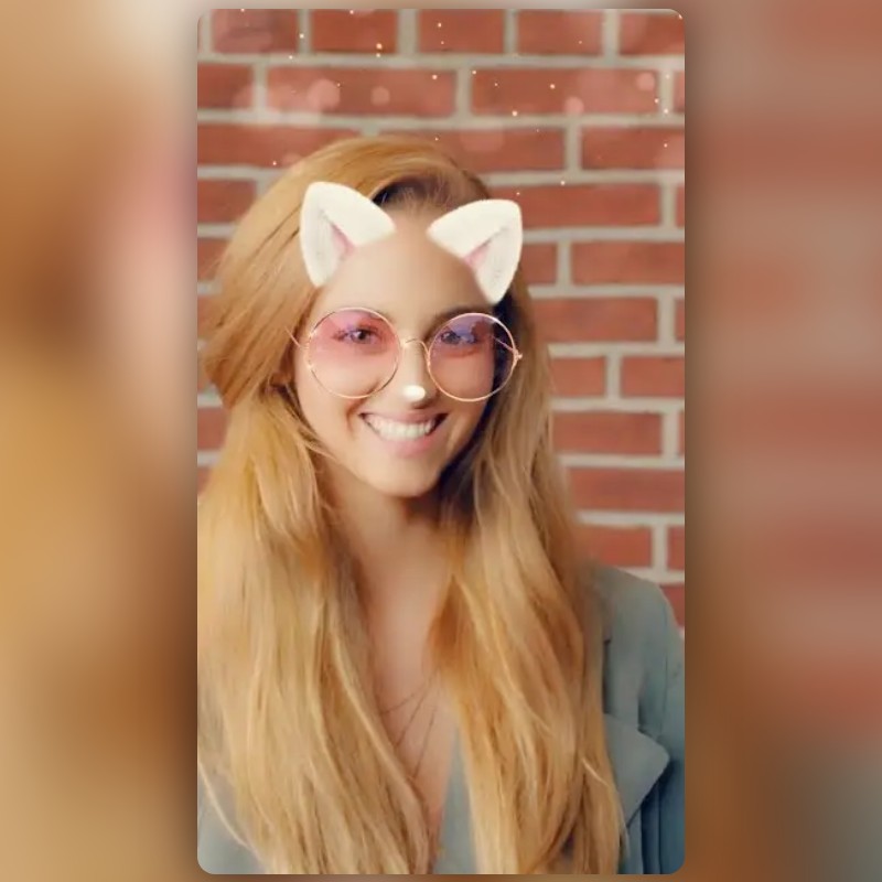 Cat with Glasses Lens by Snapchat - Snapchat Lenses and Filters