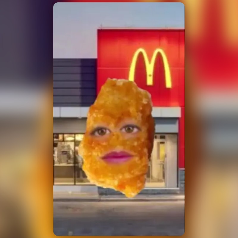 Chicken Nugget Lens by Bailey - Snapchat Lenses and Filters