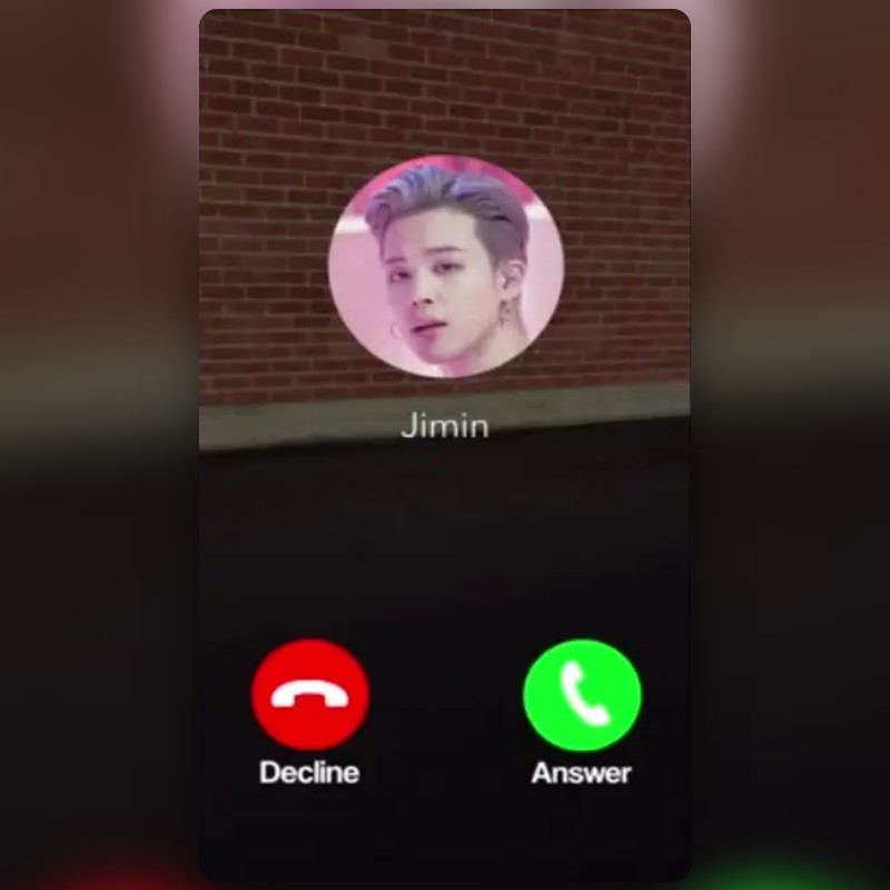 BTS Jimin Calling Lens by Yara🤍 - Snapchat Lenses and Filters
