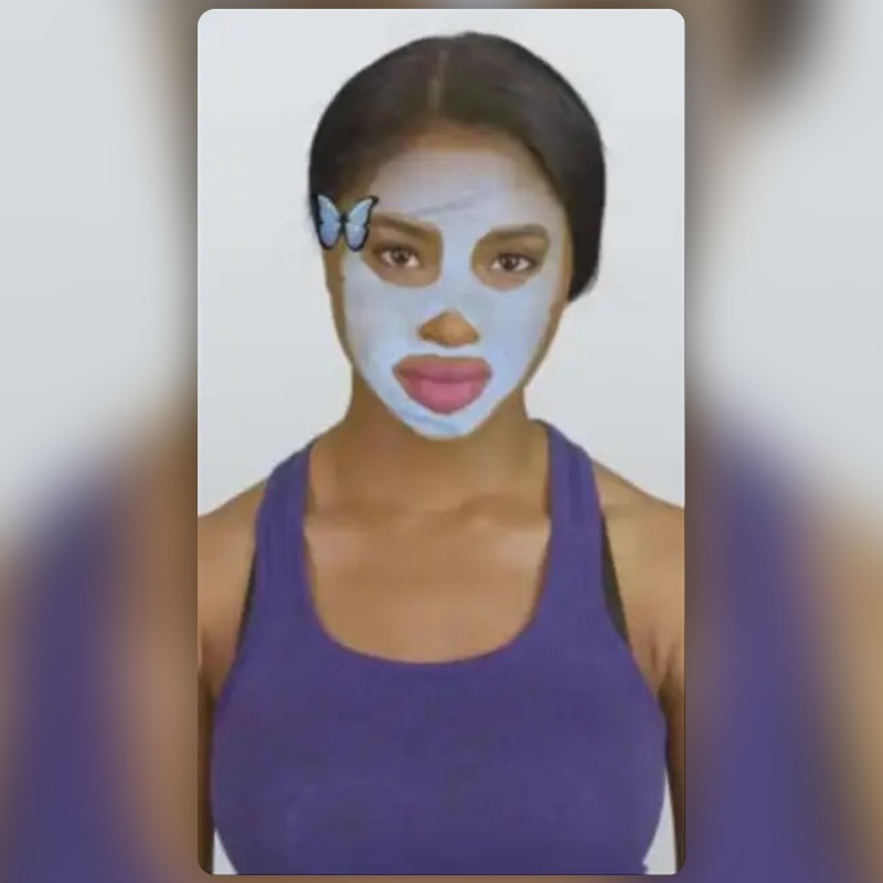 face mask blue Lens by Lavinija 🌪 - Snapchat Lenses and Filters